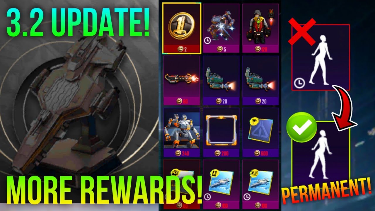 BGMI 3.2 New Mecha Fusion Offline Crate 🔥|| Permanent Emote, Avatar ...