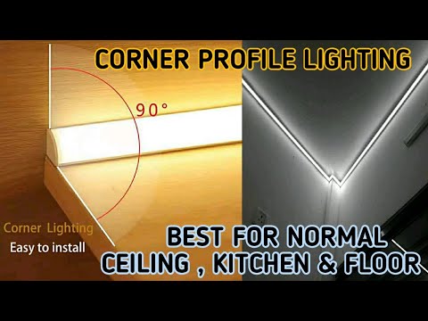 Kitchen Corner Profile Light | Corner Profile Light For Ceiling & Floor ...