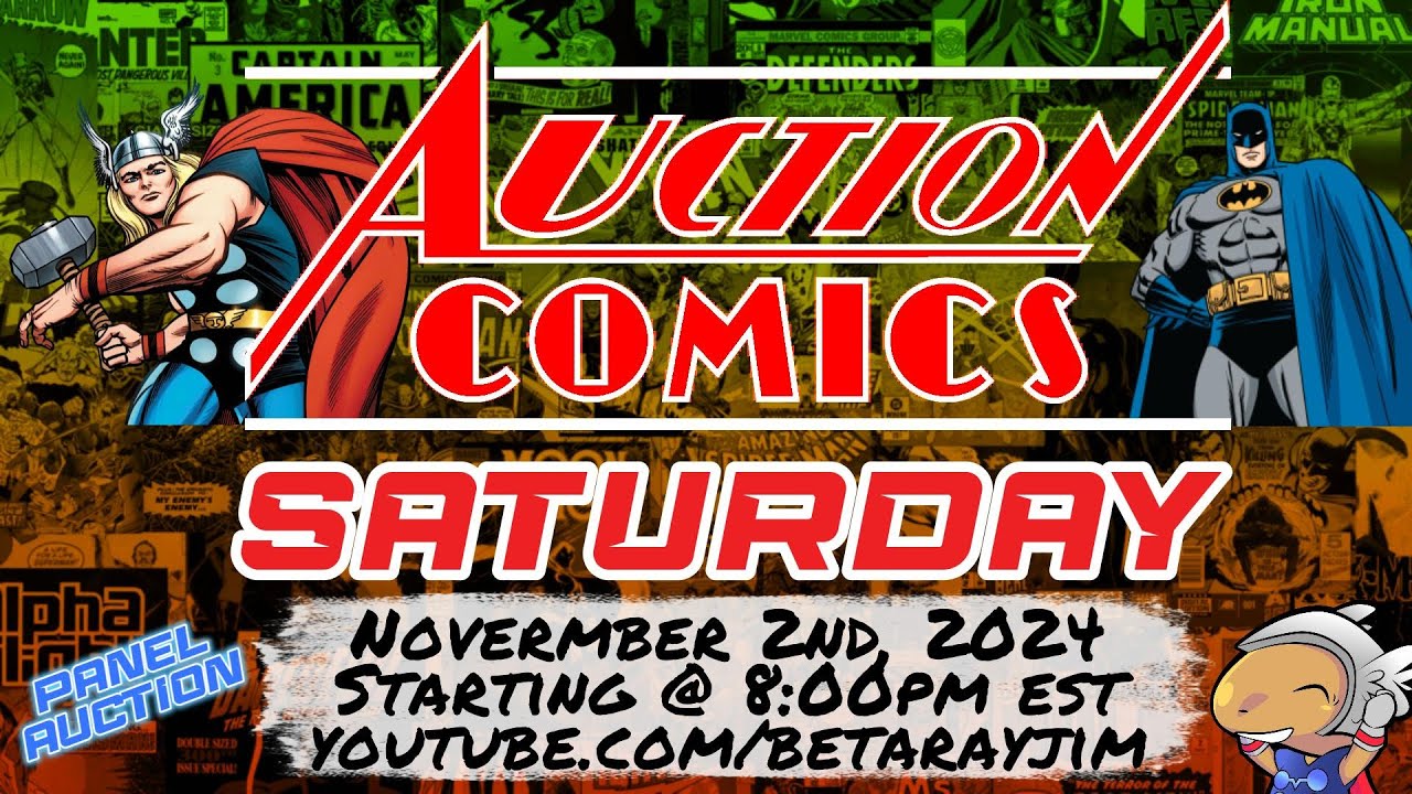 AUCTION COMICS SATURDAY NIGHT! PANEL AUCTION!! - YouTube