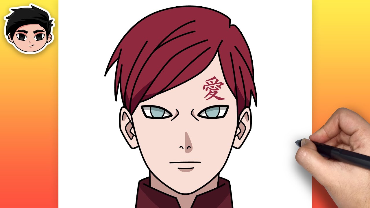 How To Draw GAARA (Adult) | Boruto - Step By Step Easy For Beginners ...