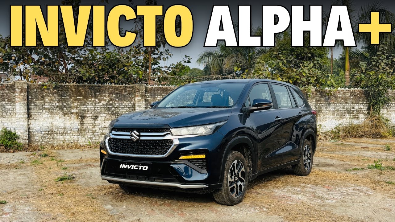 Best 7 Seater Maruti Invicto Top Model Alpha Plus Review in Hindi ...