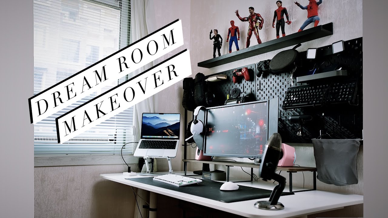 I TRANSFORMED MY MESSY ROOM INTO MY DREAM GAMING ROOM/HOME OFFICE ...