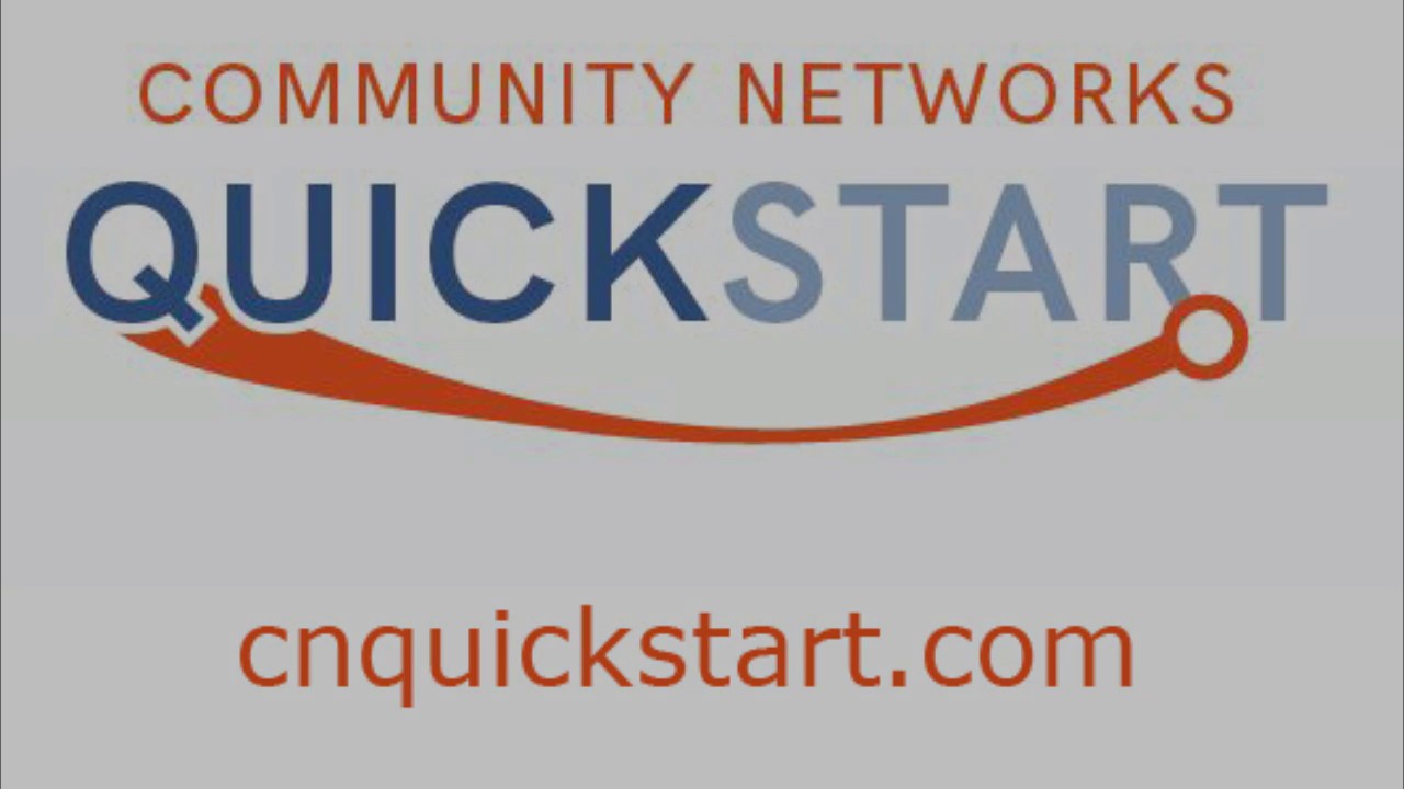 Community Network Quickstart - YouTube