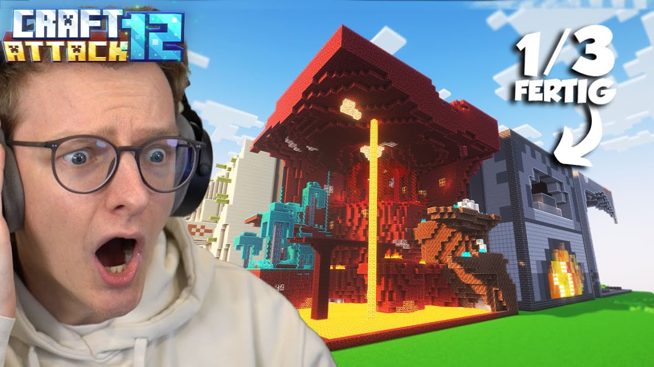 XXL BASE BAU! NETHER & OFEN WÜRFEL! 🤯 - CraftAttack 12 - #13 - YouTube
