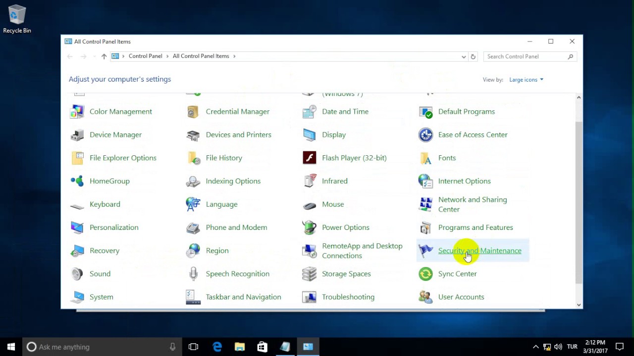 How To Check Drive Status in Security and Maintenance on windows 10 ...