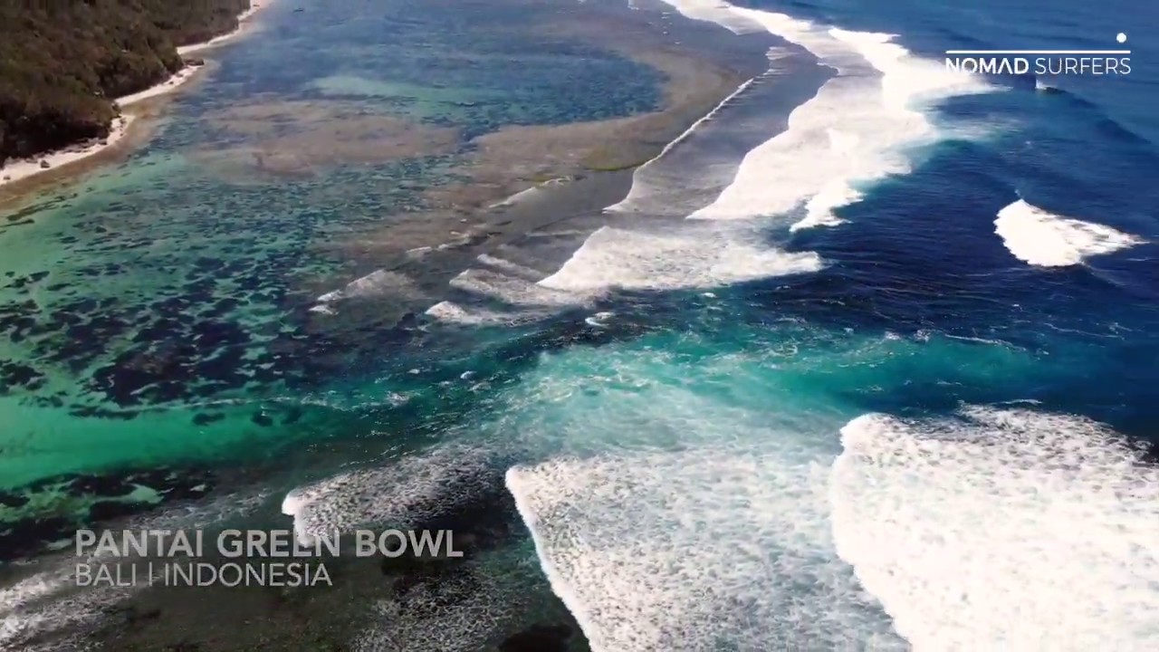 SURFING IN GREEN BOWL - DRONE FOOTAGE - NOMAD SURFERS - YouTube