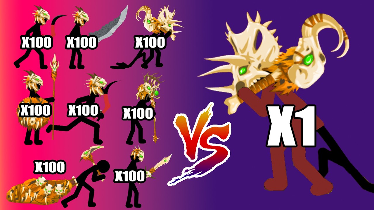 BIG GIANT SAVAGE SKINS VS ALL SKINS SAVAGE ARMY || STICK WAR LEGACY ...