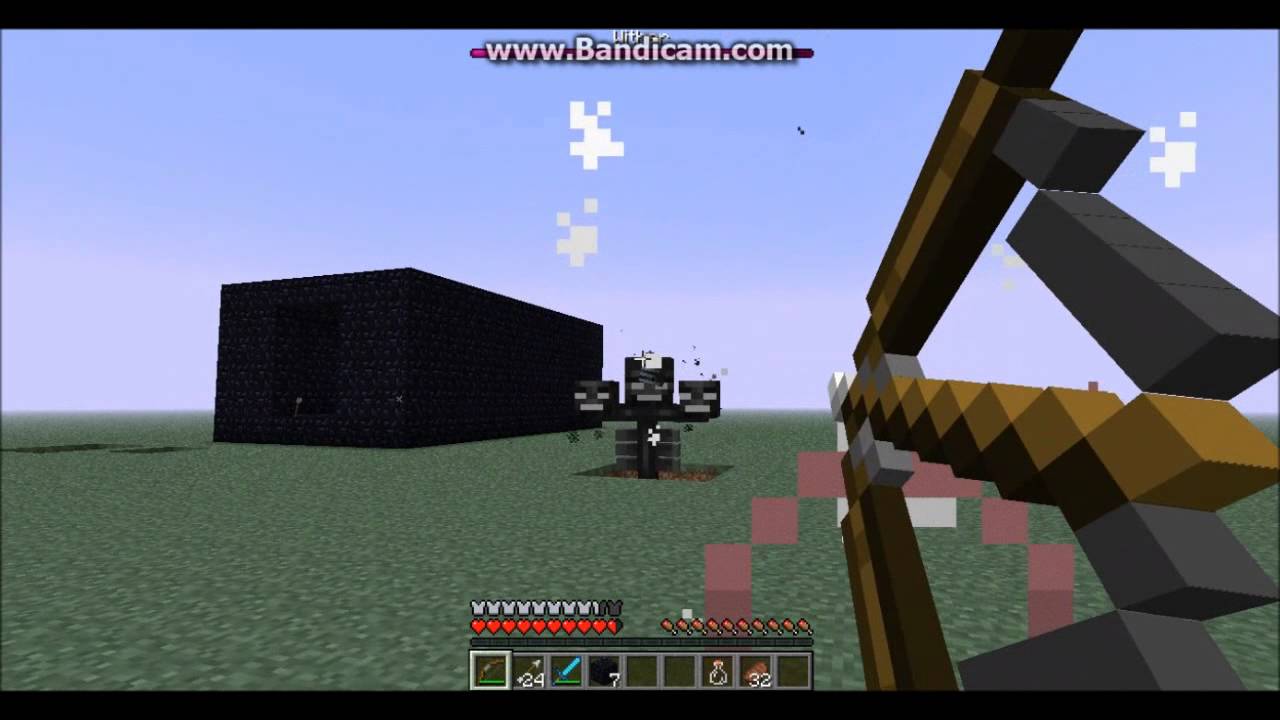Minecraft Wither Boss Battle! 1.4.2 - YouTube