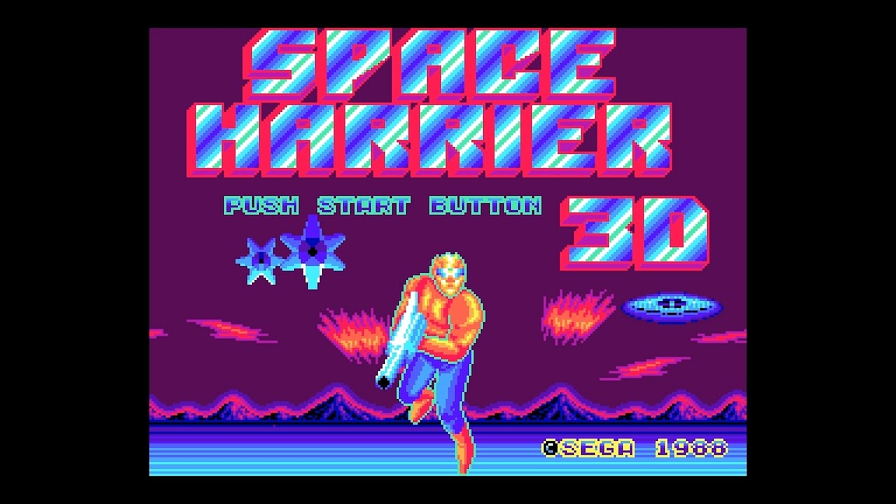 Space Harrier 3D (Master System PSG 60Hz / US) - Intro / Attract Mode ...