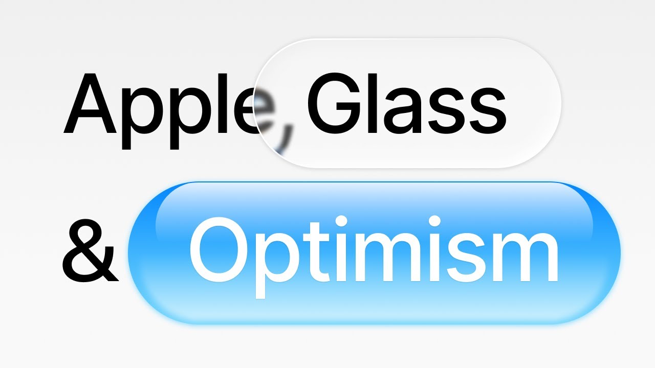 Apple, Glass & Optimism: Reflections on Liquid Glass - YouTube