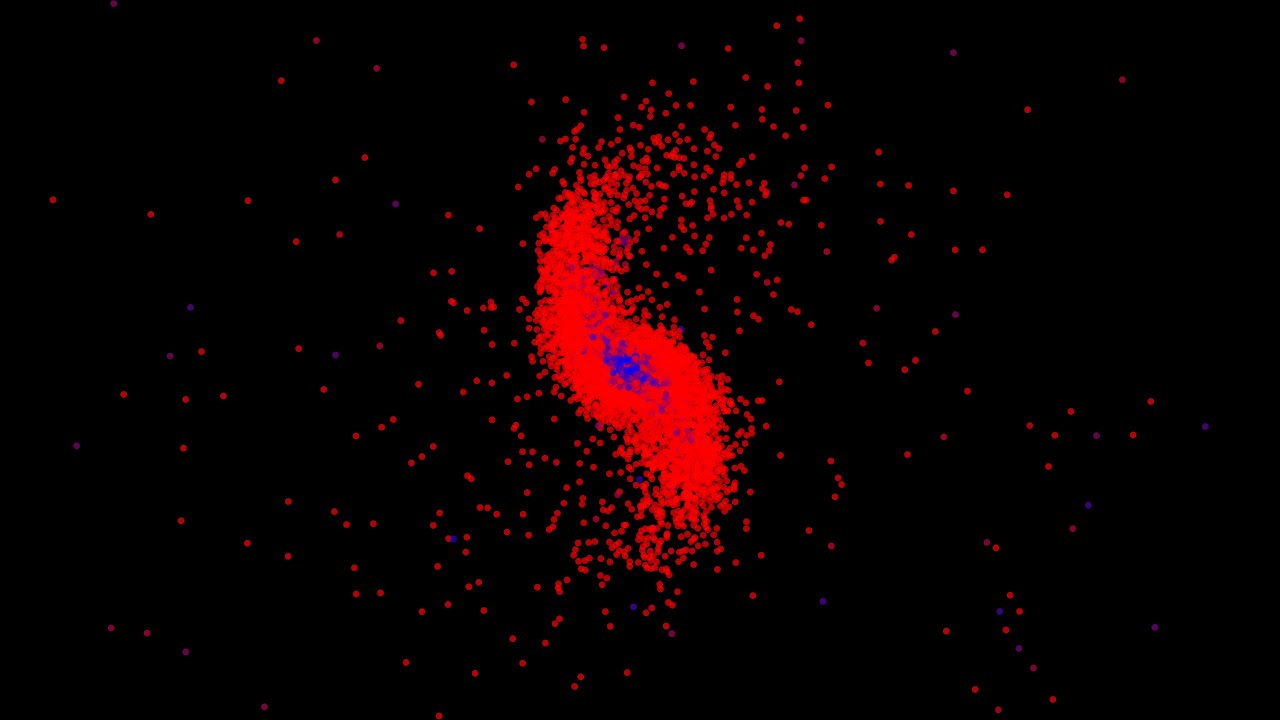 Galaxy Spiral: Watch the Evolution of a Galaxy in This Brief Particle ...