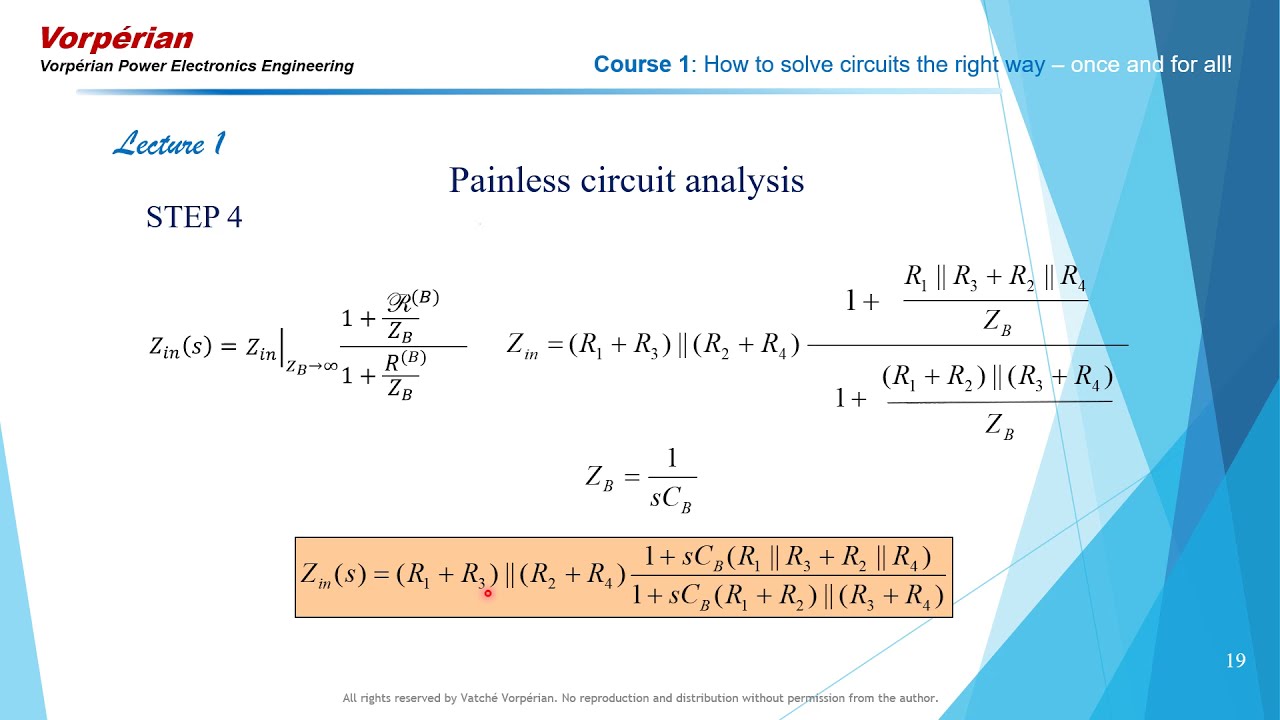 Video 3: Lectures on Fast Analytical Techniques in Electrical and ...