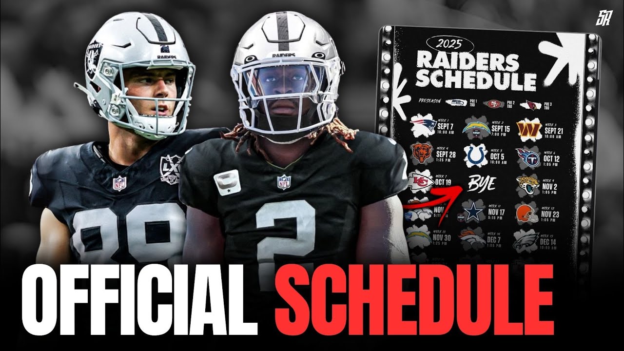 Breaking down the Las Vegas Raiders 2025 Schedule | NFL Schedule ...