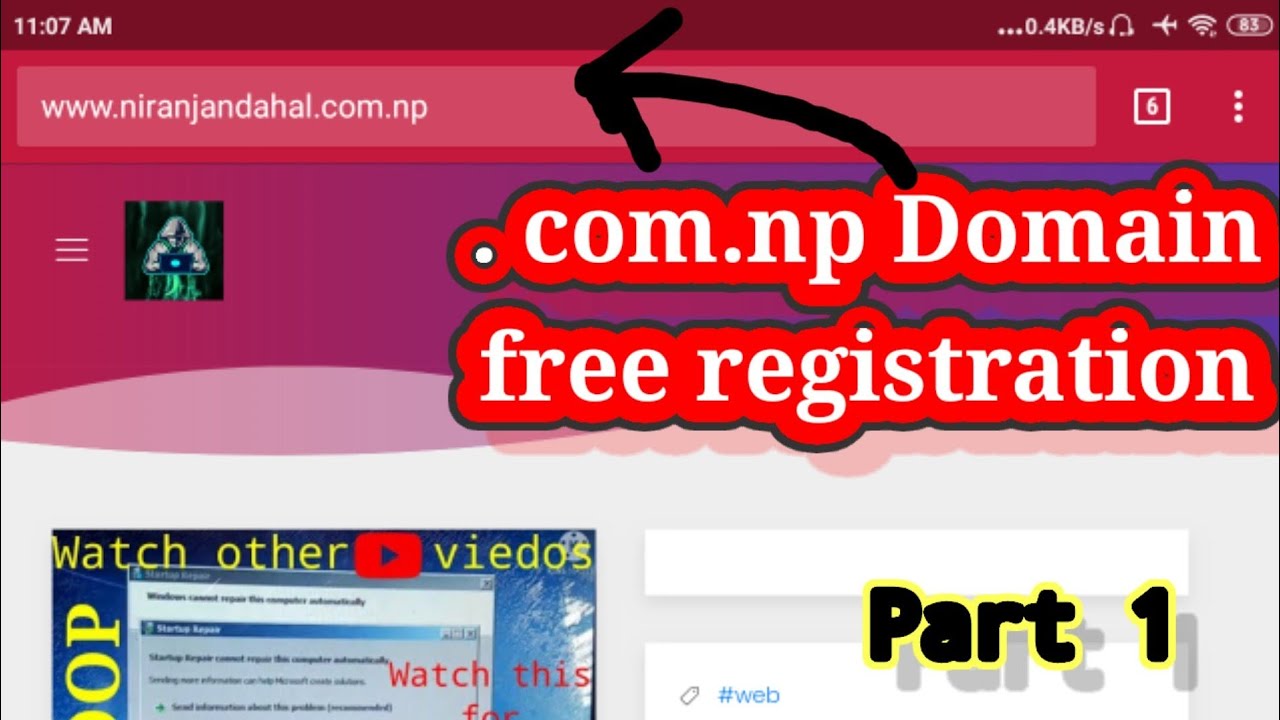 .com.np domain registration || How to get free domain name | lifetime ...