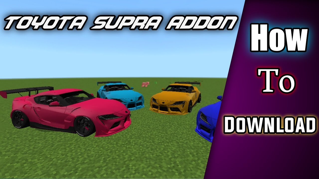 Unbelievable Crafting: A Toyota Supra Mod in Minecraft Pocket Edition 1 ...