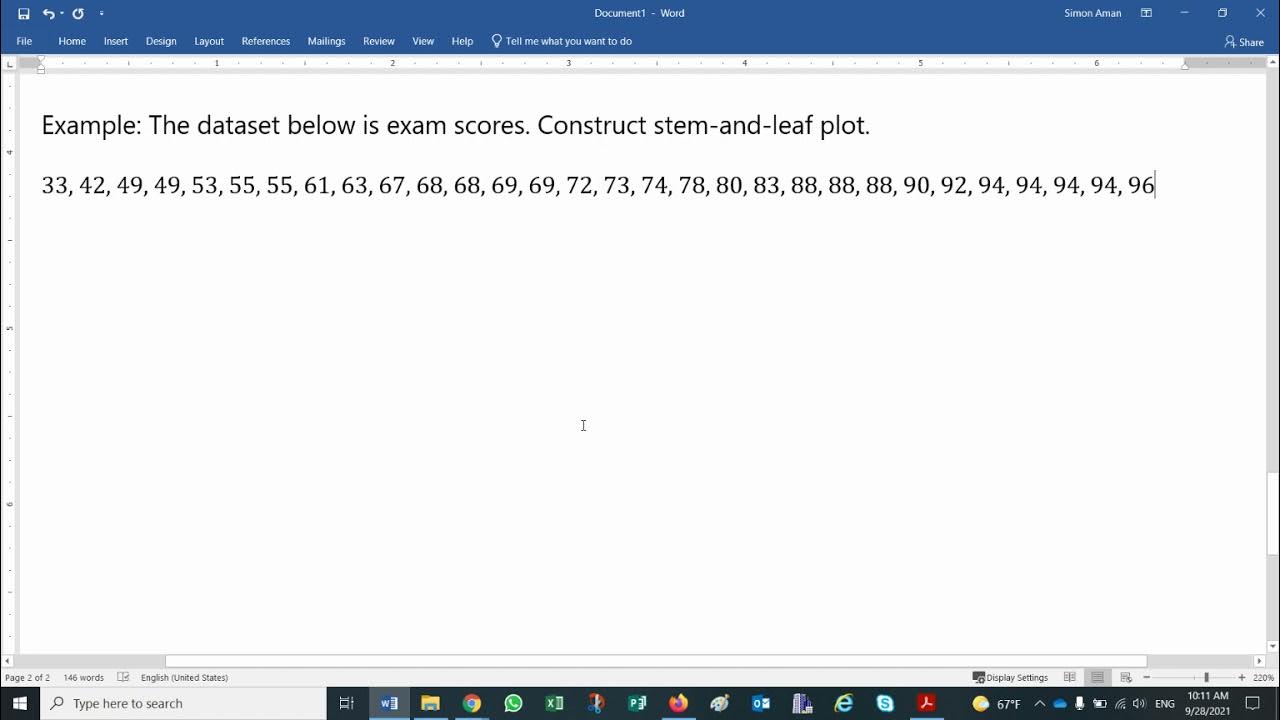Python: Stem-and-leaf plot - YouTube