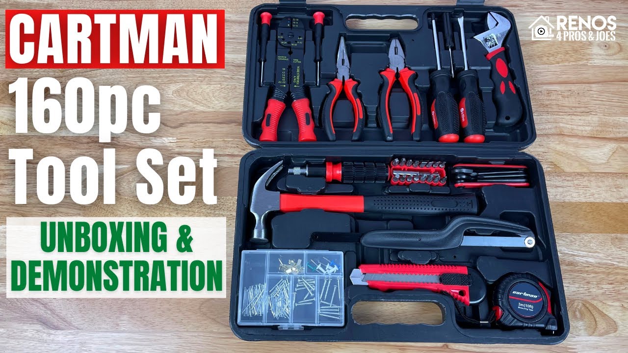 Cartman 160pc Tool Kit | Unboxing and Review - YouTube