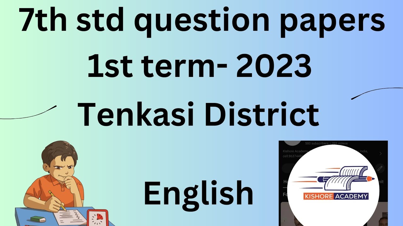 7th English Question Paper 1st Term 2023 Tenkasi District YouTube 7th-english-question-paper-1st-term-2023-tenkasi-district-youtube