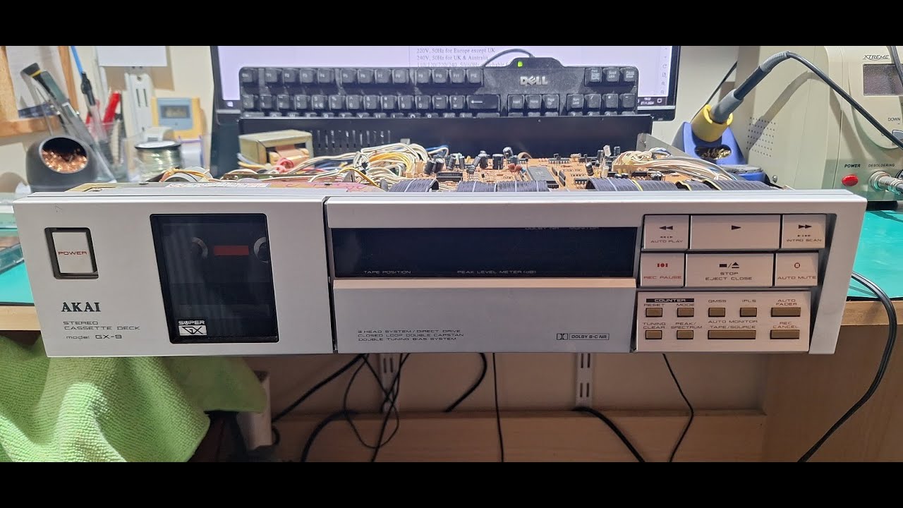 AKAI GX-9 first start before repair. - YouTube