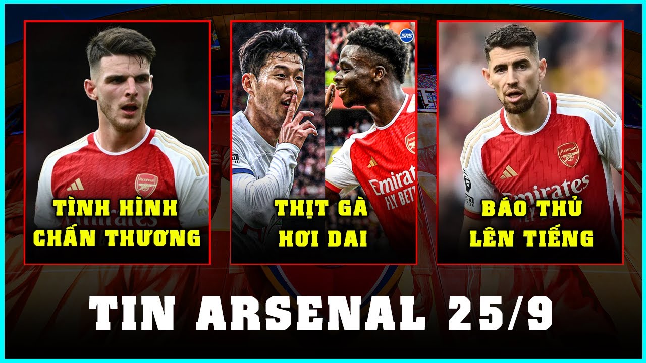 TIN ARSENAL 25/9: PHÁO THỦ HOÀ TOTTENHAM, RICE CHẤN THƯƠNG, TỘI ĐỒ XIN ...