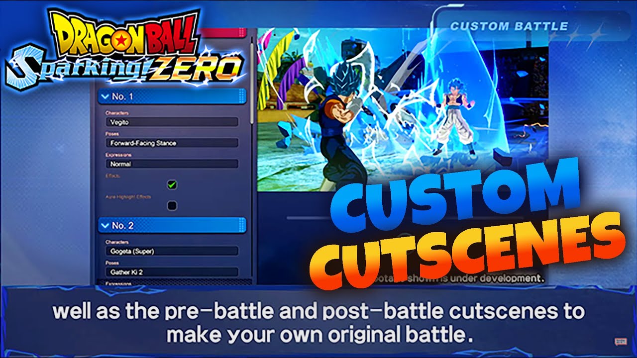 CUSTOM WHAT IF CUTSCENES & MORE! Sparking Zero Game Mode Showcase ...