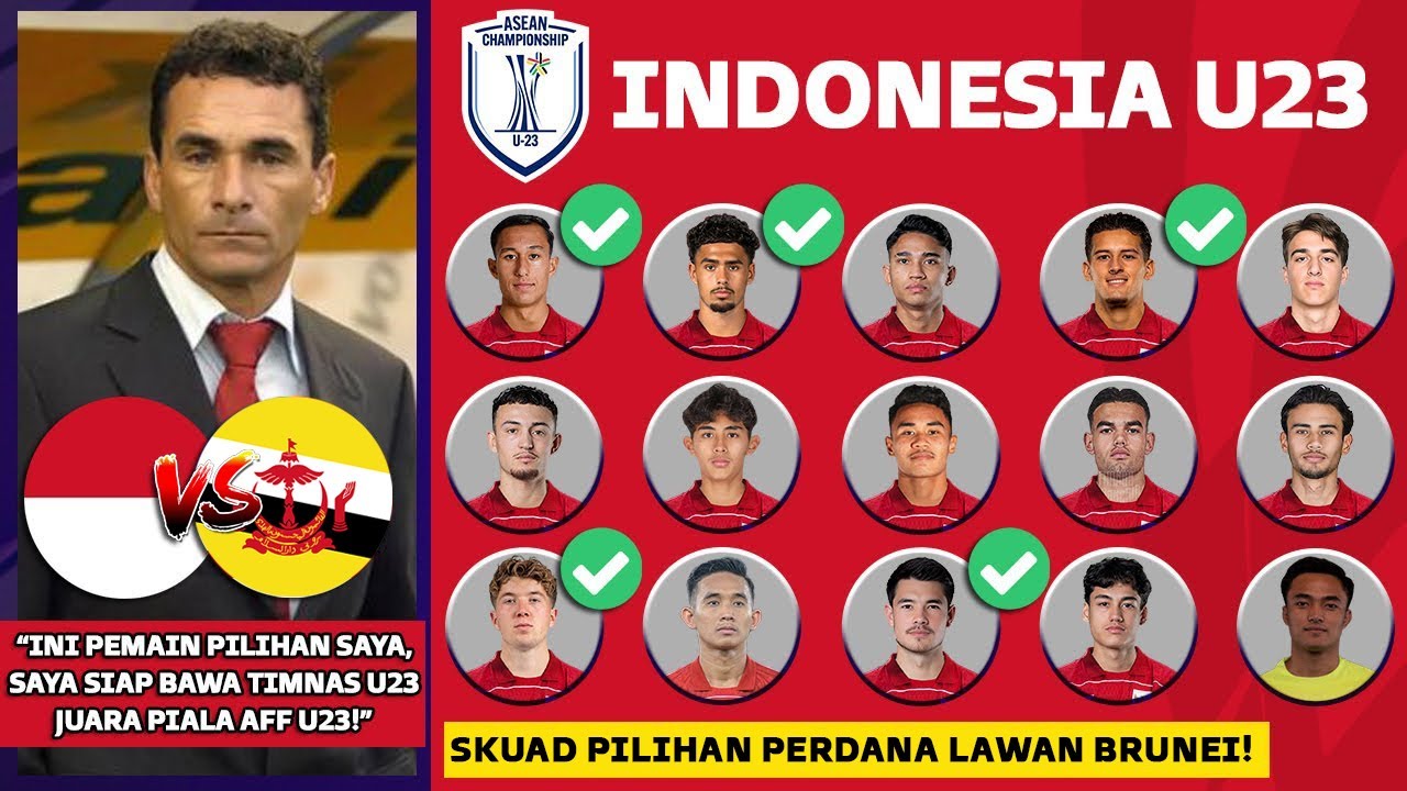 SIAP LAWAN BRUNEI! Inilah Profil Lengkap Skuad Timnas Indonesia vs Brunei di Piala AFF U23 - YouTube