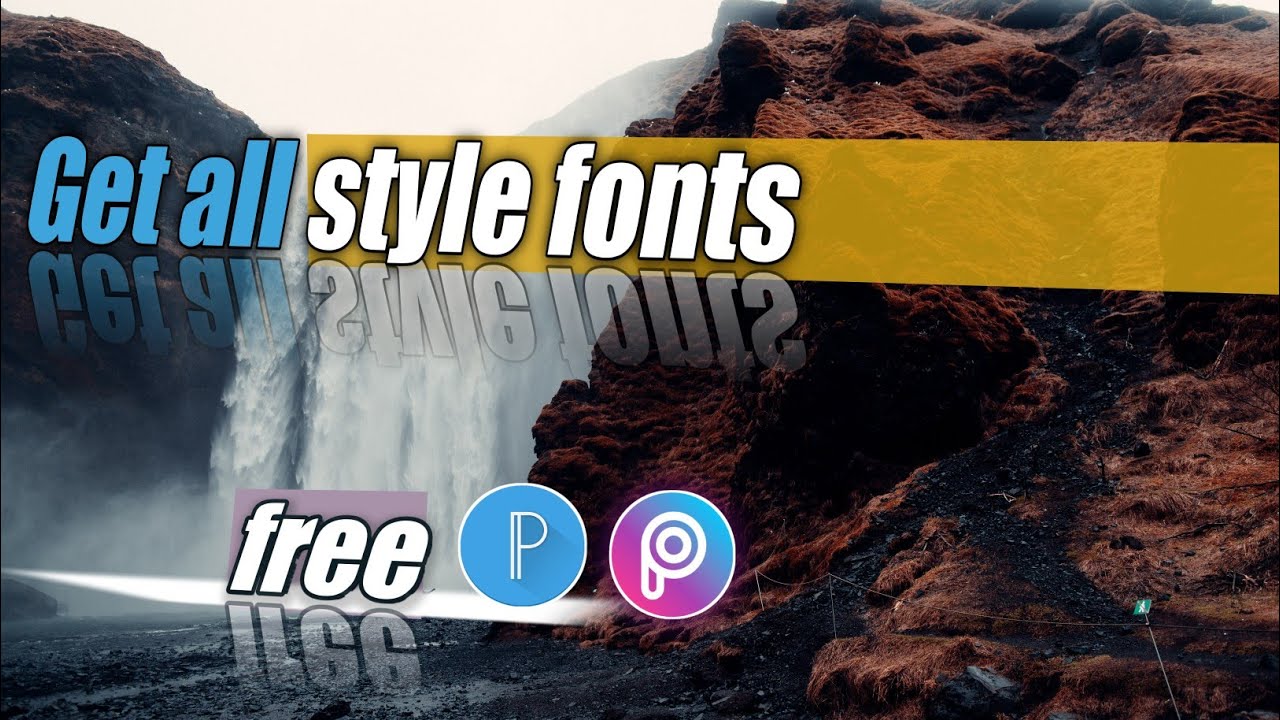 how to get all style fonts free |#picsart#pixellab#kinemaster - YouTube