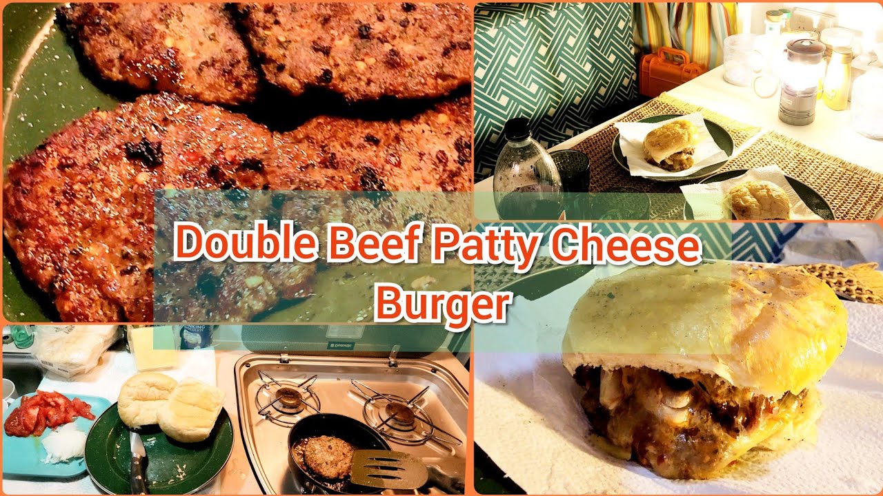 Double Beef Patty Cheese Burger Recipe || Easy and Quick for date ...