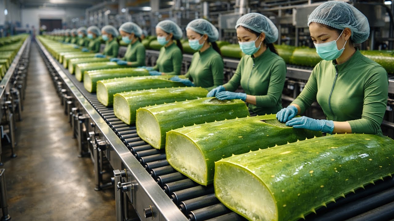 Inside a Factory: How Is Aloe Vera Really Processed? - YouTube