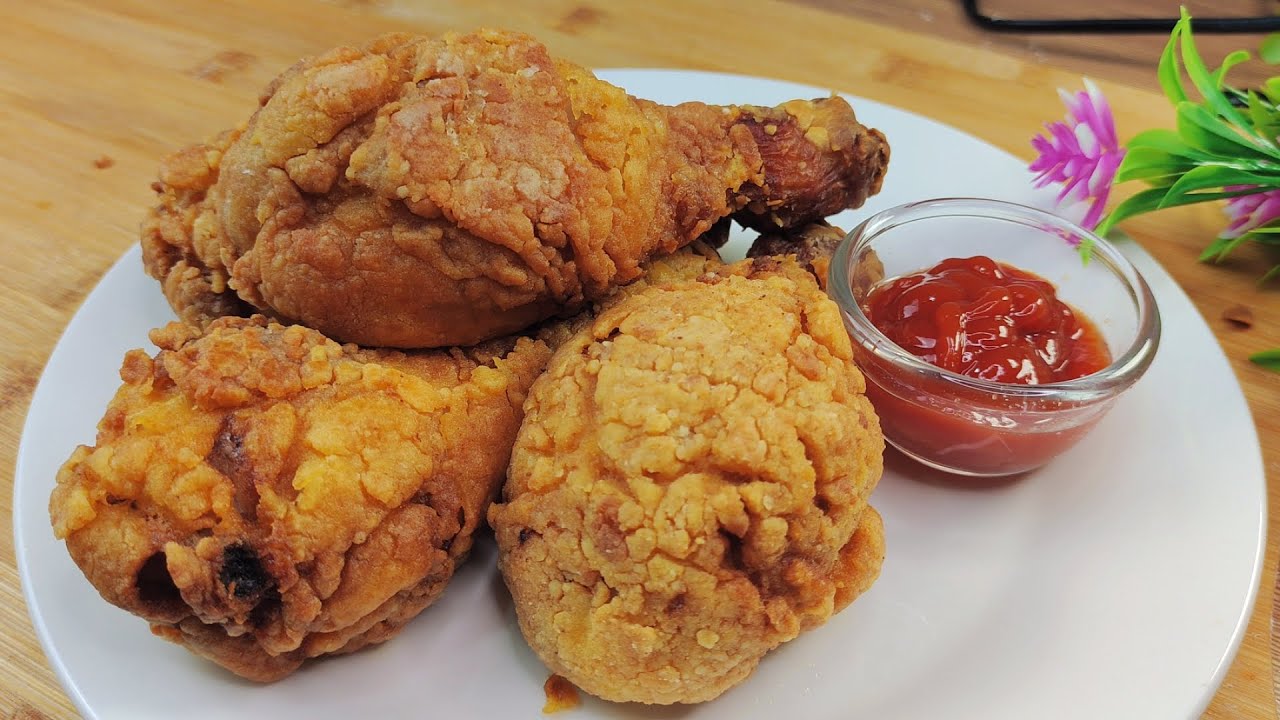 Crispy fried chicken ! Easy, fast and delicious chicken fry recipe ️ ...