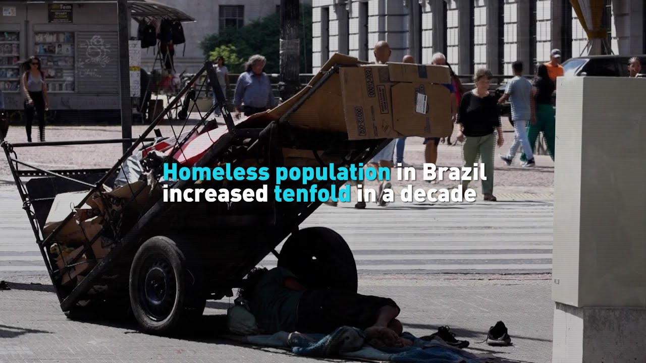 Homeless population in Brazil increased tenfold in a decade - YouTube