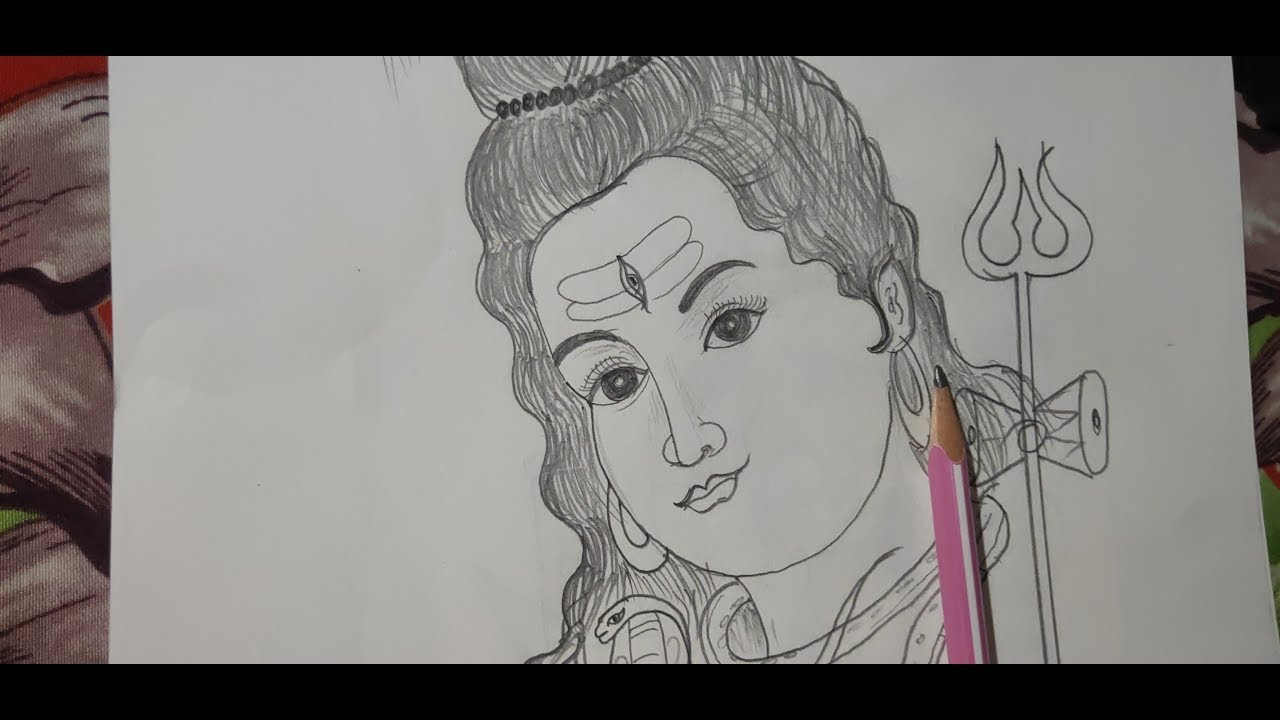 HOW TO DRAW LORD SHIVA STEP BY STEP || SHIV RATRI || PENCIL SKETCH EASY ...