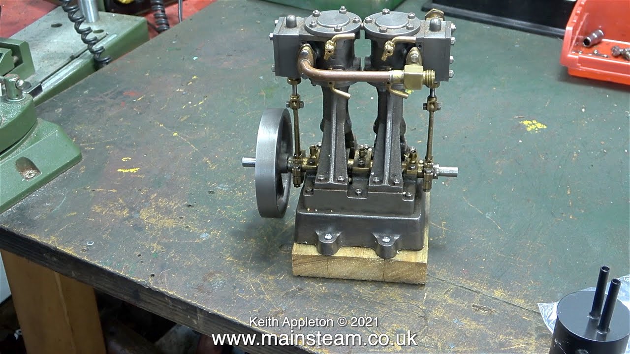 MAKING A STUART MODEL STEAM PLANT - PART #2 - ENGINE TESTING - YouTube