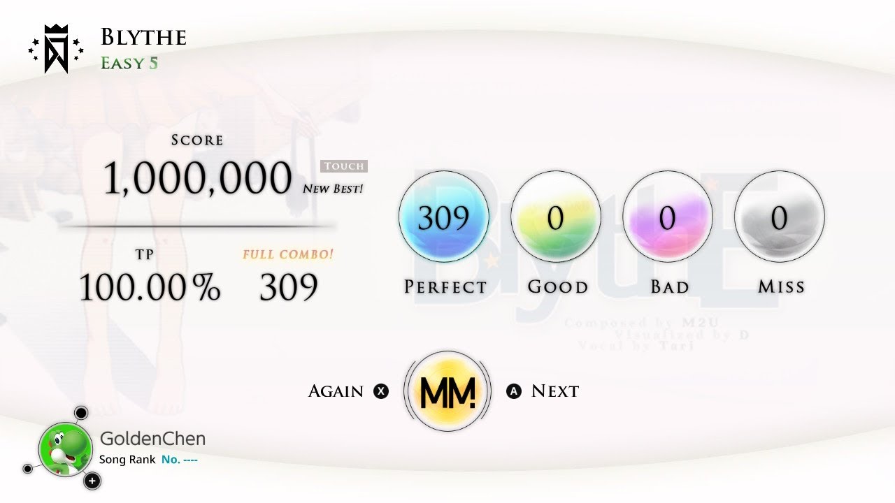 [Cytus α] DJ MAX Collaboration: BlythE Easy Million Master TP 100 - YouTube