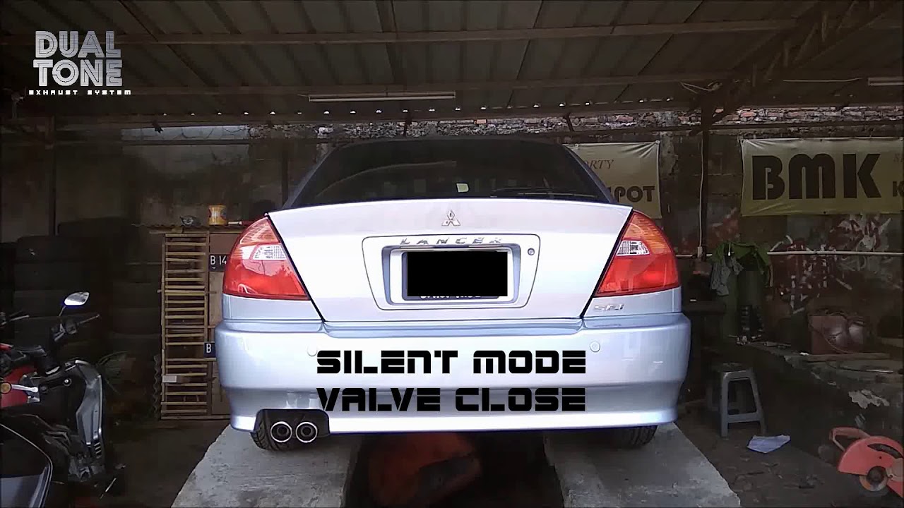 Mitsubishi Lancer CK4 Knalpot Valvetronic Exhaust - YouTube
