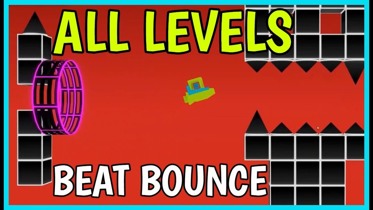 BEAT BOUNCE Roblox ALL LEVELS [ GEOMETRY DASH ] - YouTube