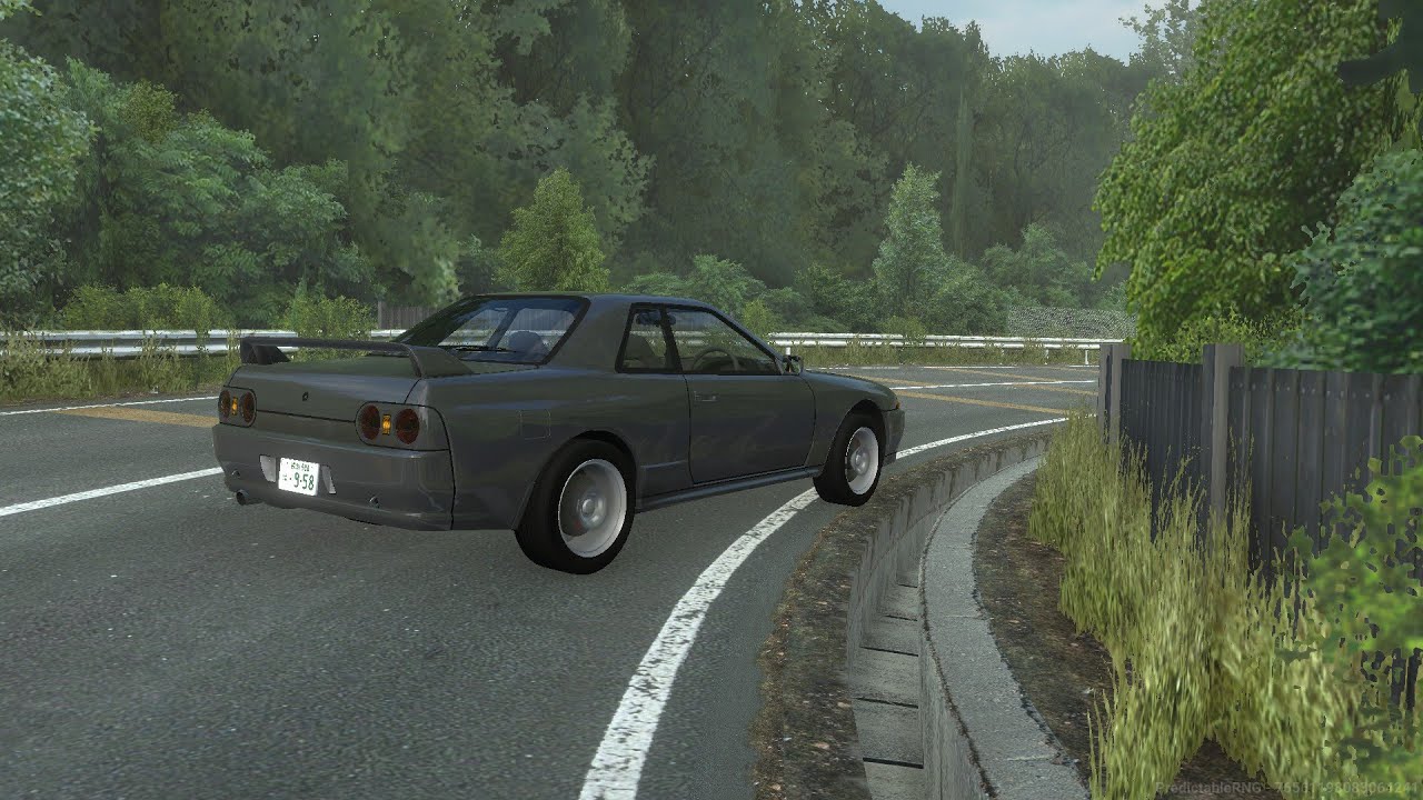(Wheel) First Touge Attack on Okawa Uphill With Gojira (R32)! Touge ...