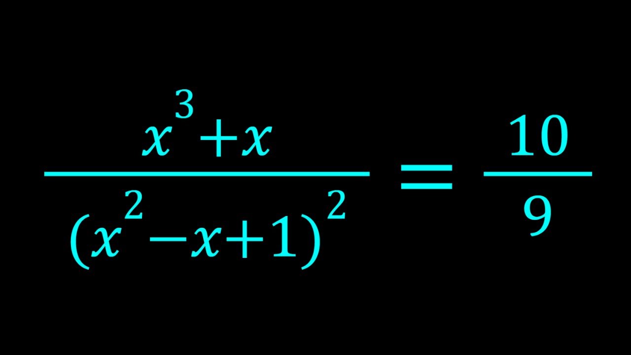 A Rational Equation Solved in Two Ways - YouTube