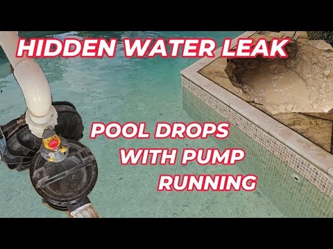 This pool is losing WATER! Only when the PUMP is on!! - YouTube