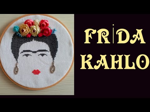 Etaminden Neler Yapabiliriz ? | Etamin Örneği | Frida Kahlo | Kanaviçe |