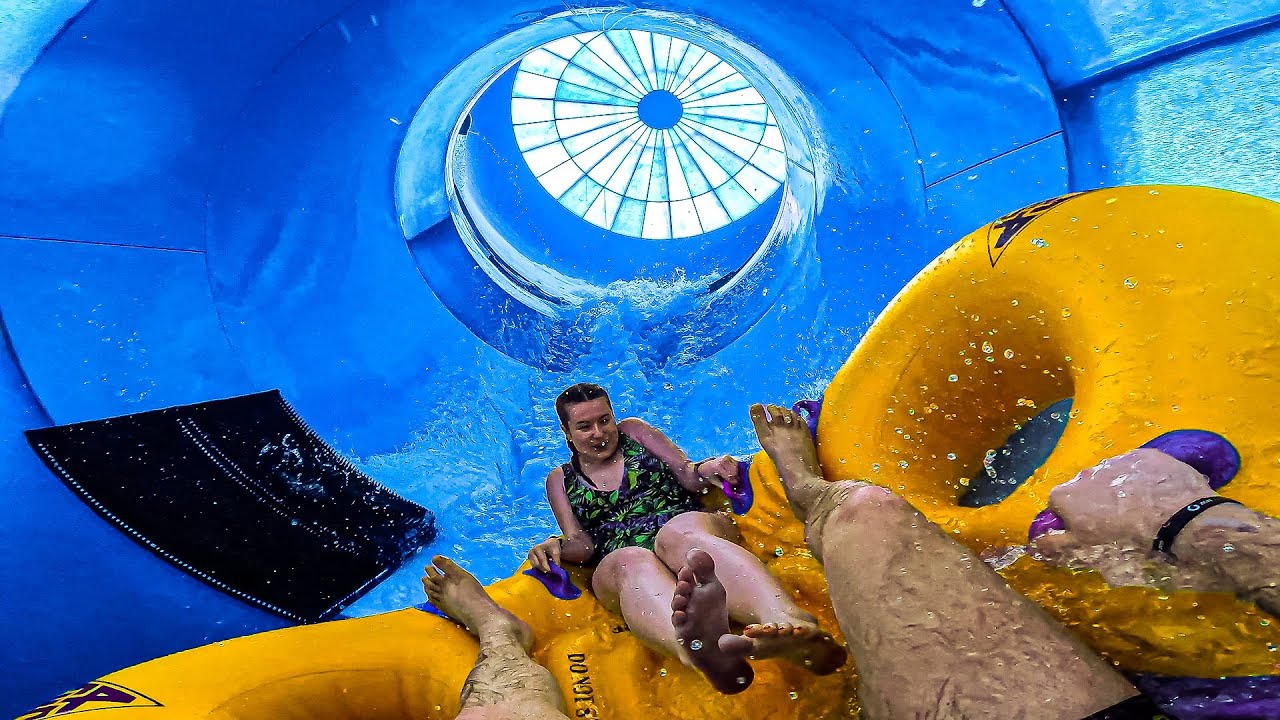 X-TREME BIG CONE Water Slide at Hof van Saksen Waterpark - YouTube