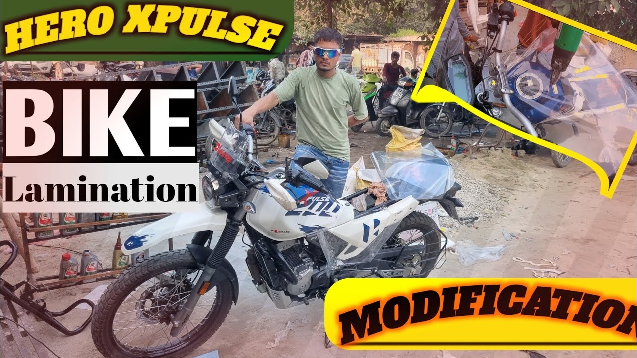 Hero Xpulse 200 4v Modified | Bike Modifi | PPF Lamination 🏍 - YouTube