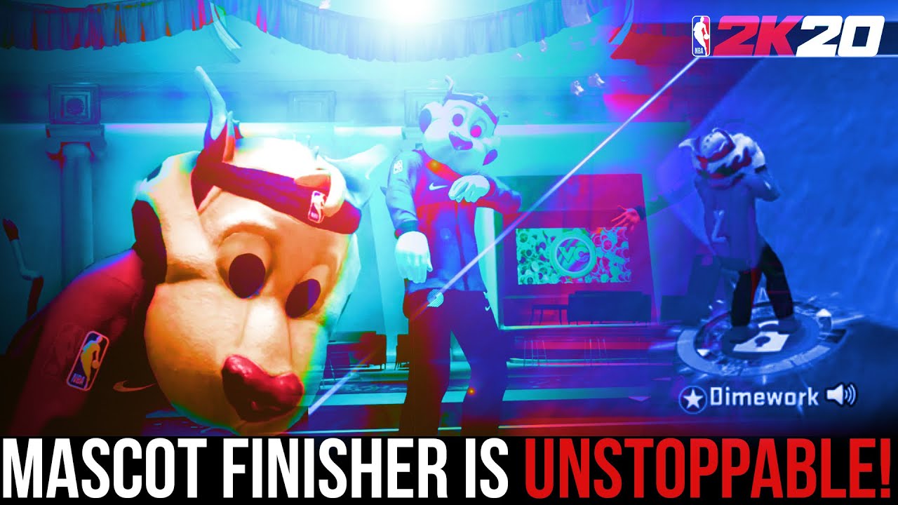 MASCOT "FINISHER" GAMEPLAY NBA 2K20 STAGE 1V1! (THE BEST 1V1 BUILD IN ...
