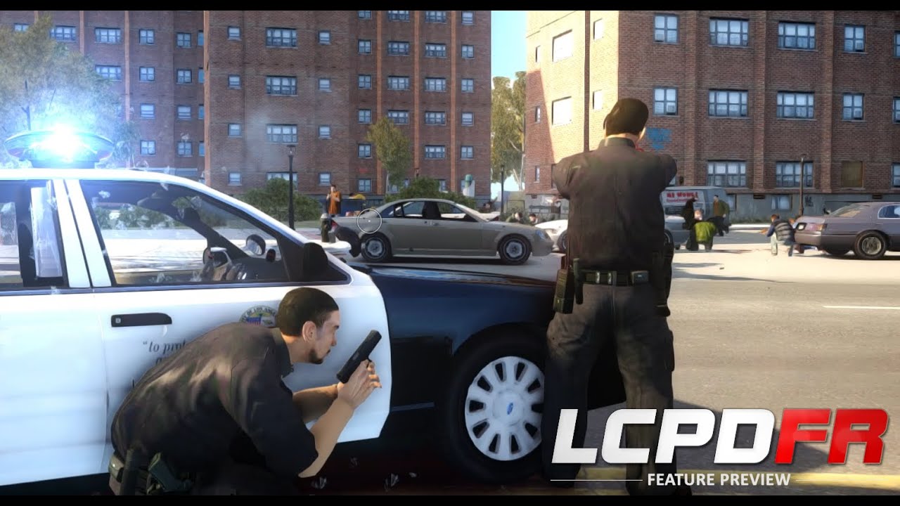 GTA 4 LAPD SHOOTOUT - Scenario mission - YouTube