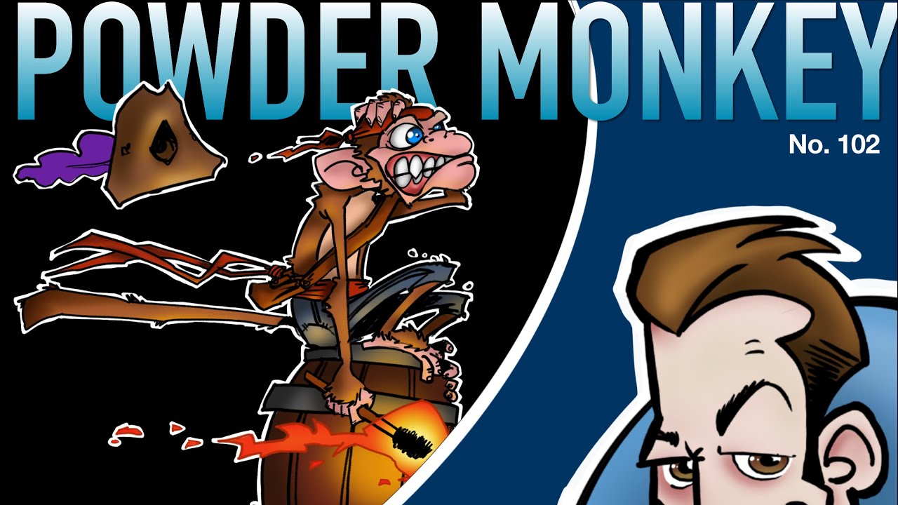 Video 102: Cartoon Caricature Powder monkey - YouTube