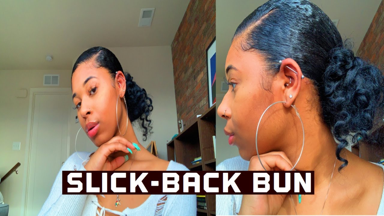 SLICK DEEP SIDE PART BUN- BRAIDLESS CROCHET HAIR !! CHEAP AND EASY ...