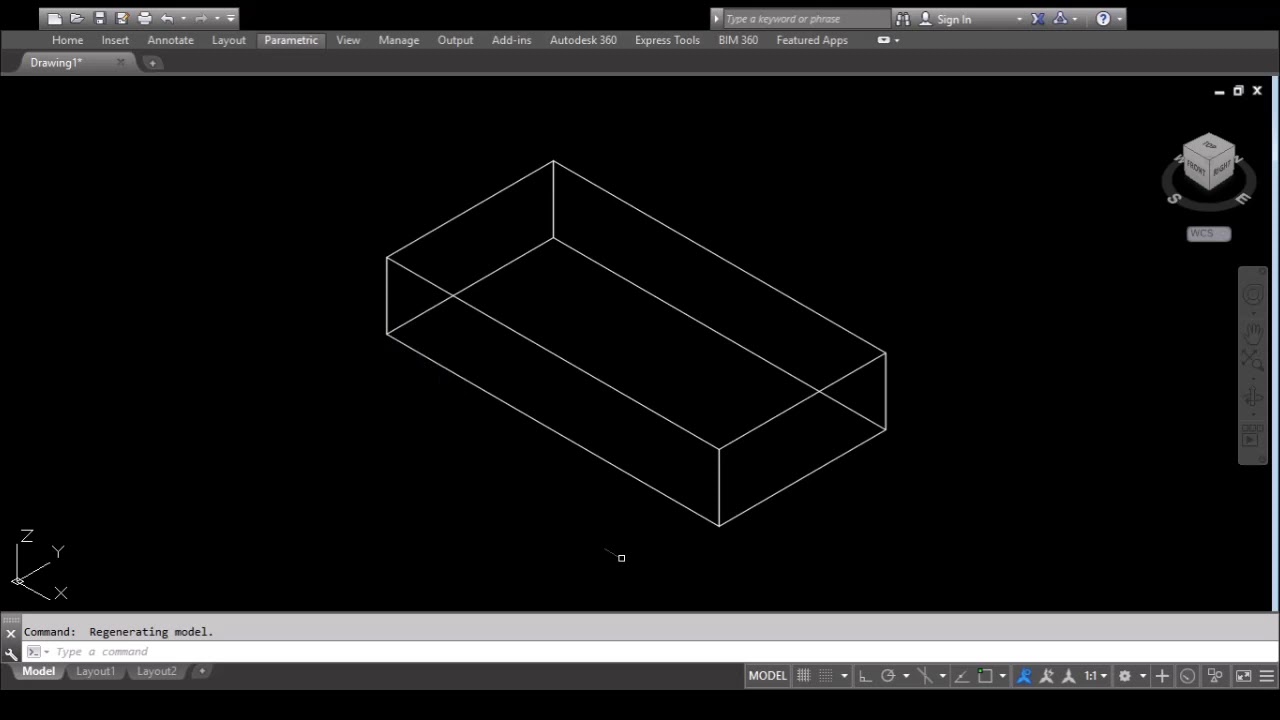 AutoCAD: Box - YouTube