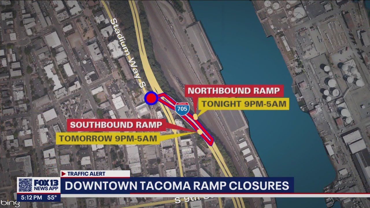 Downtown Tacoma ramp closures this weekend | FOX 13 Seattle - YouTube