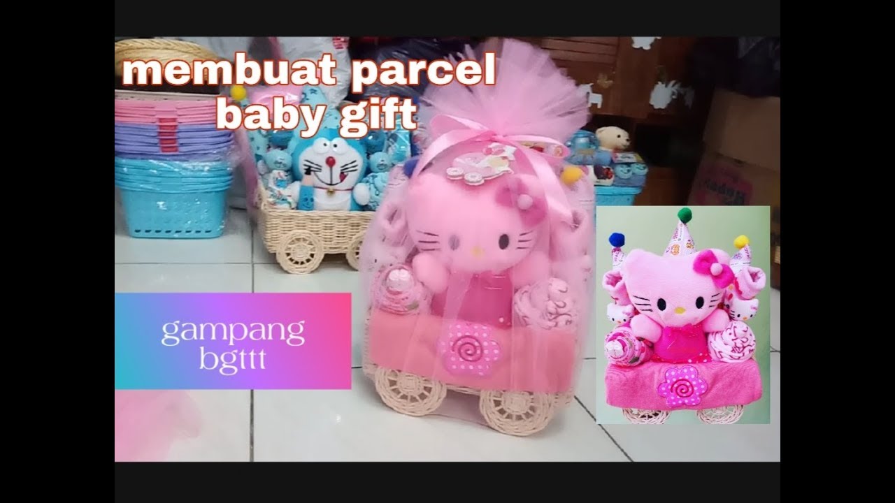 Tutorial / Cara Membuat Parcel Baby Gift Cantik Bungkus Tile Tema Hello ...