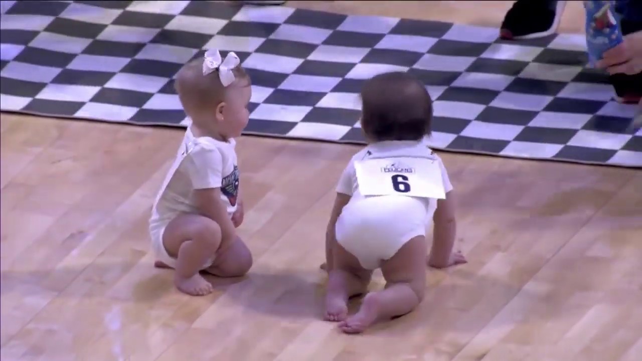 Funny Baby Crawl Race - I bet this video will give relief to our mind ...